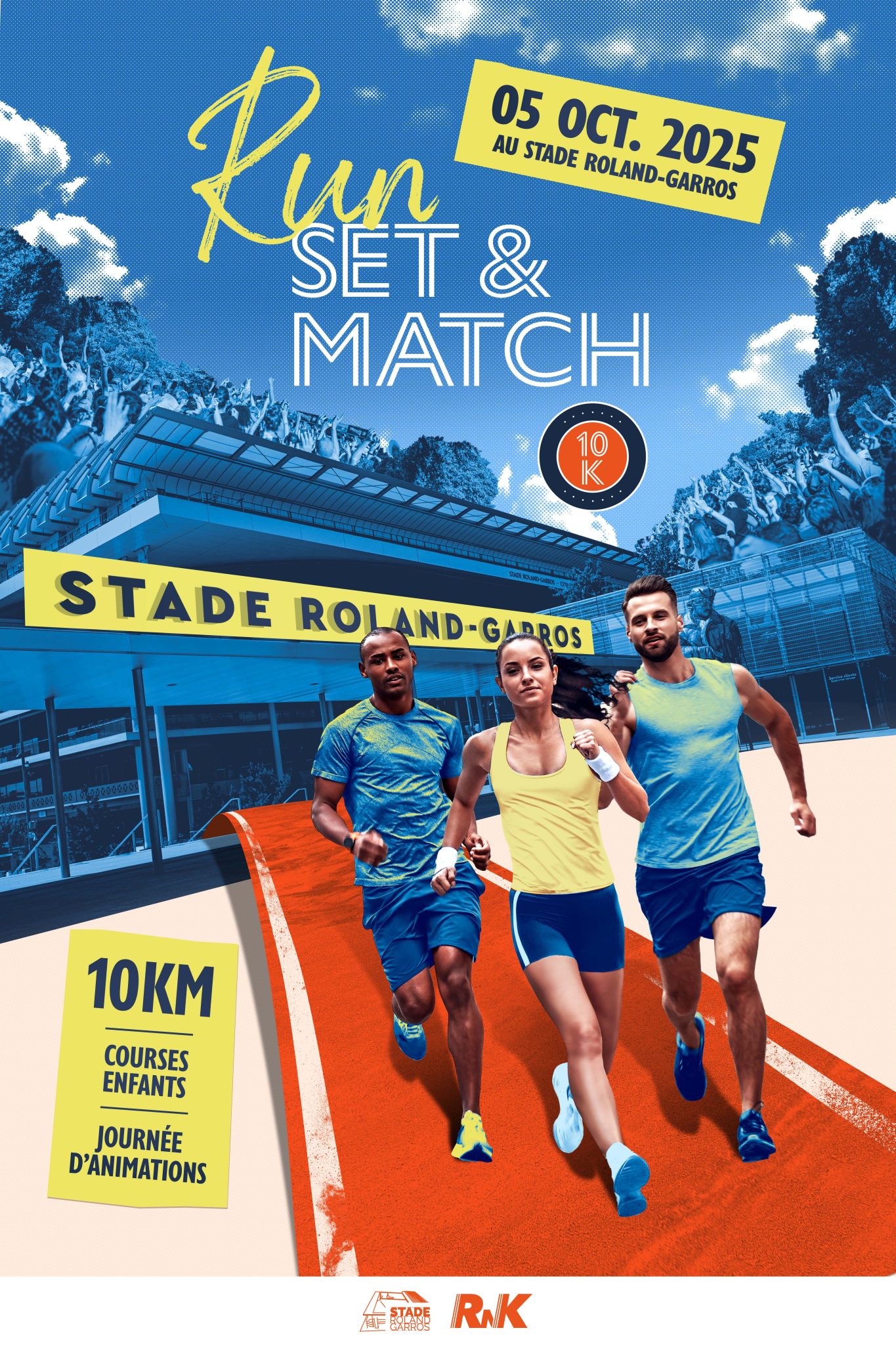 Run, Set & Match : une course de 10km dans l'enceinte de Roland Garros - Jogging international